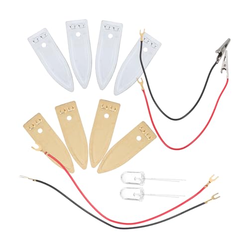 Gatuida 1 Set Battery Experiment Kit Experiment Tools Copper Anode Fruit Battery Experiment Supplies Fruit Battery Experiment Plates Electrode Material Copper Plate Electrode Strips Zinc
