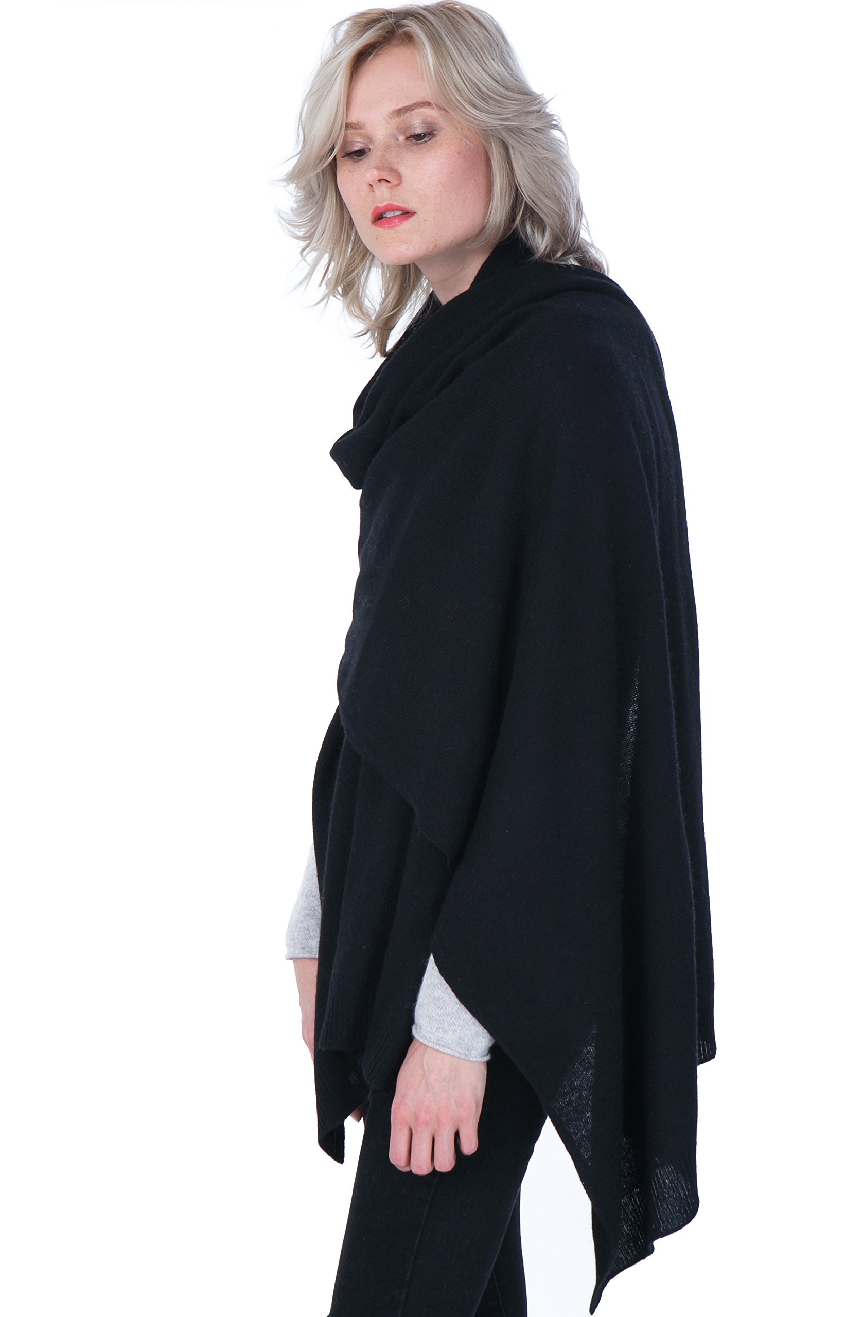 cashmere 4 U 100% Pure Cashmere Wrap Shawl- Extra Large Stole Scarf for Woman
