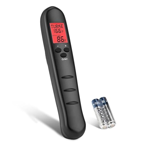 Digital Meat Thermometer,Sound Alarm,Preset Meat Type and Doneness Levels,Homelwsun Instant-Read with LCD Readout Display,for Cooking,Kitchen,Liquids,Candy,Grilling and BBQ.