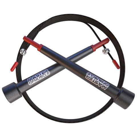 Jump Rope - Master Double Unders & Smash Your Workout + Fitness Training Ebook, Speed Rope Carry Case, Outdoor Jumprope Cable Protector & Screw Kit