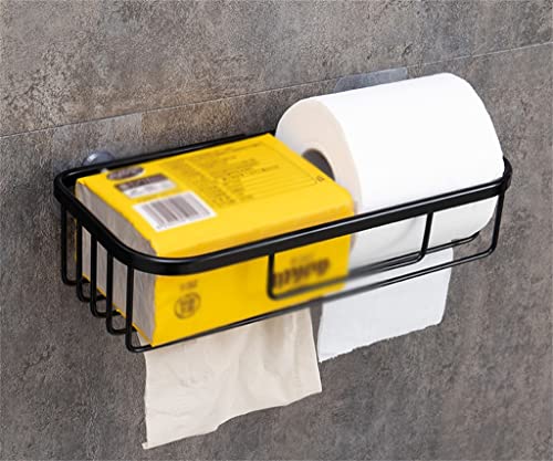 JIAMEI Wall Hanging Roll Toilet Paper Shampoo Hollow Out Rack Wall Towel Hollow Out Storage Basket Bathroom (Color : D, Size : 1pcs)