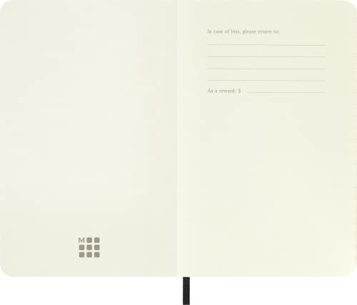 Moleskine Classic Notebook, Soft Cover, Pocket (3.5" x 5.5") Ruled/Lined, Black, 192 Pages