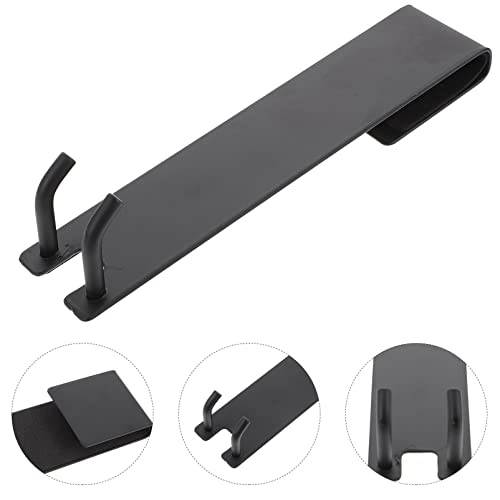 DOITOOL 5pcs Kitchen Towel Clo Universal Stainless Hooks Shower Over Long Punch Coat Hats Hangers Frameless Clothing Hanger Door Room Bathroom Extended Steel Storage Cabinet Hook Back