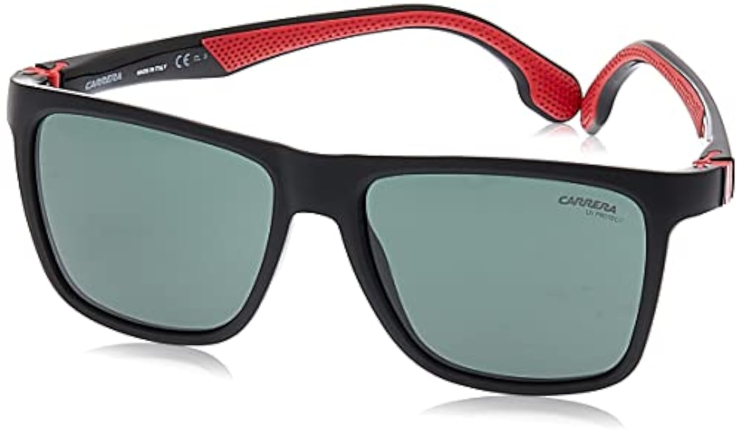Carrera Men's CA5047/S Square Sunglasses, Black/Green, 56 mm