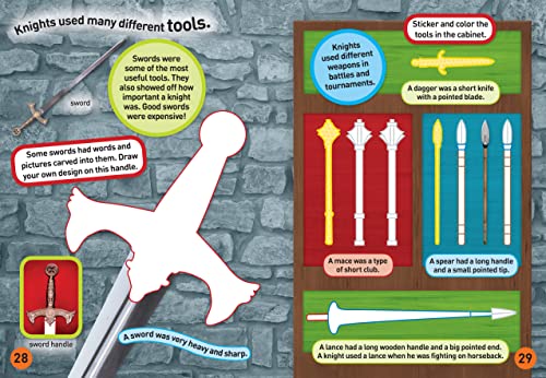 National Geographic Kids Knights and Castles Sticker Activity Book