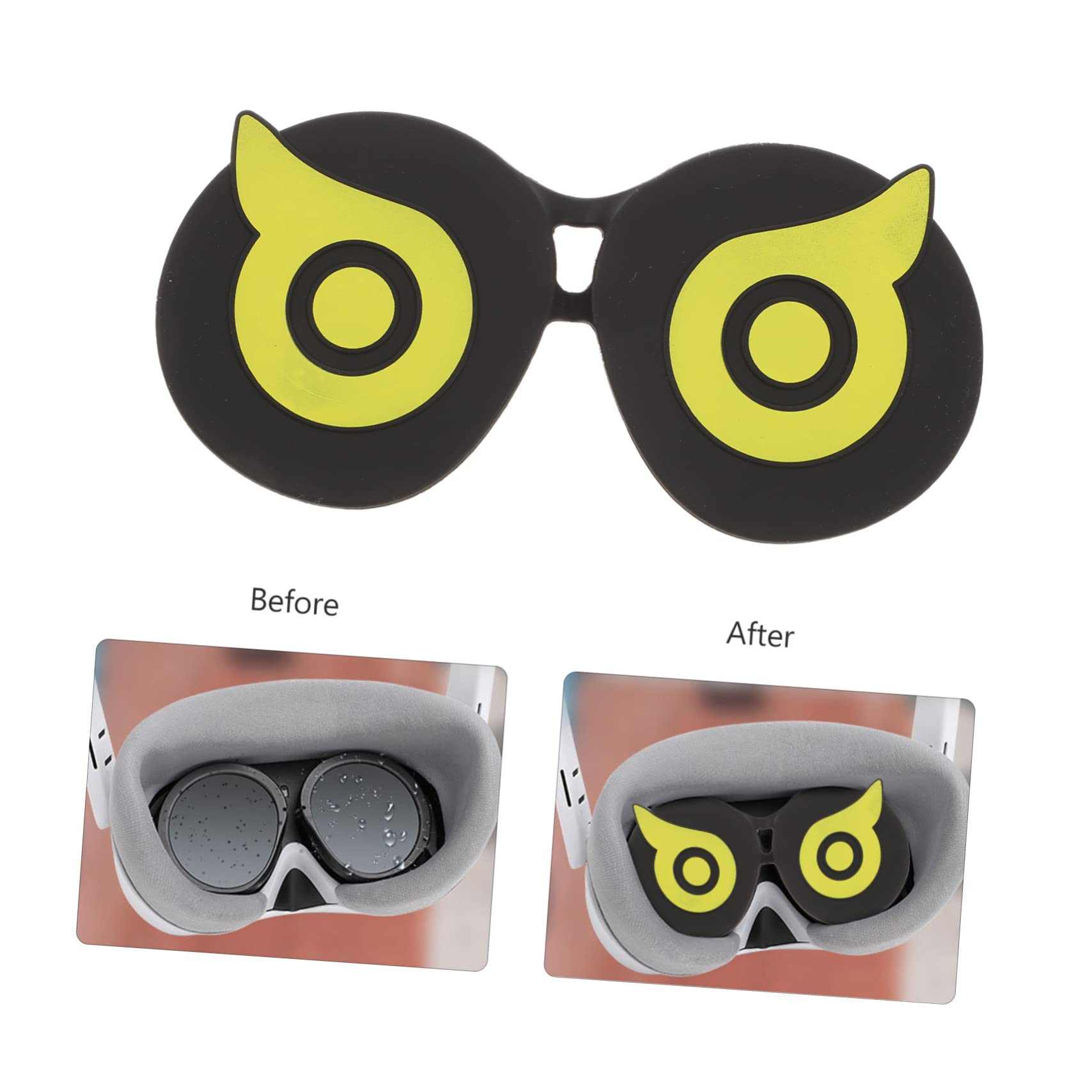 DOITOOL Earphones Ear Piece 2pcs Anti-scratch Protector Compatible for pico Sunproof Pad Cover Cushion Yellow Lens Vr Glasses Compatible with pico Vr Accessories Vr Accessories