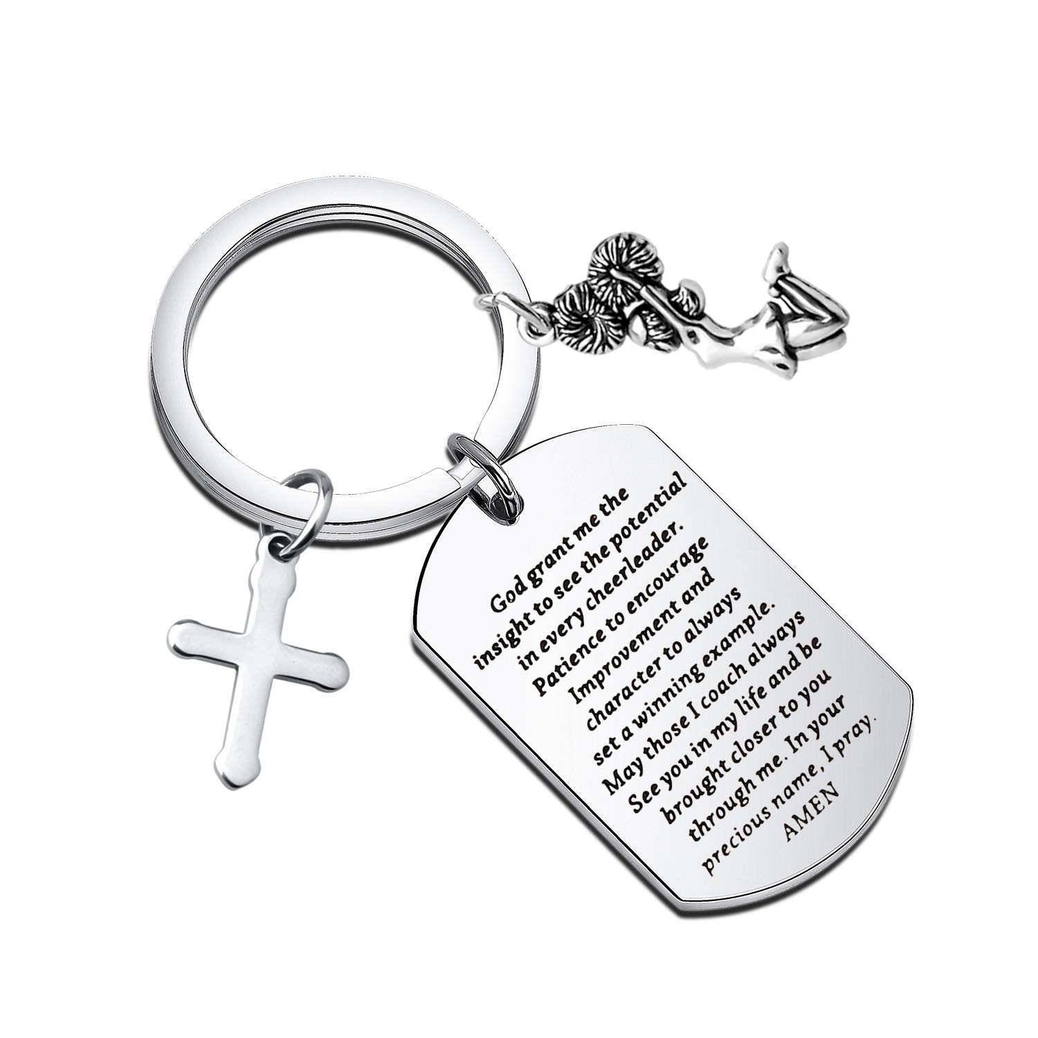 Cheerleading Coach Gift from Cheer Team for End of Season Team Gift Cheerleader Coach Appreciation Gift Coach's Prayer Gift (Cheerleading Coach K)