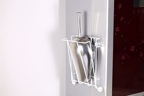 Ice Scoop Holder for Ice Machine, Universal&Foldable Design, Stainless Steel Heavy Duty Ice Scoop Holder for Commercial,Restaurant,Countertop Ice Maker Freezer Refrigerator Kitchen