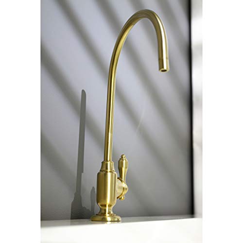 Kingston Brass KS5197TAL Tudor Single-Handle Water Filtration Faucet, Brushed Brass
