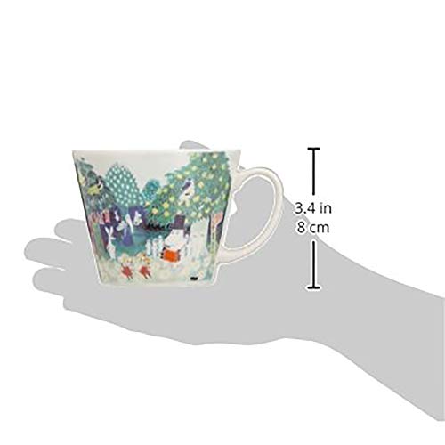 Moomin Valley Water Color Soup Mug Cup Yamaka Japan