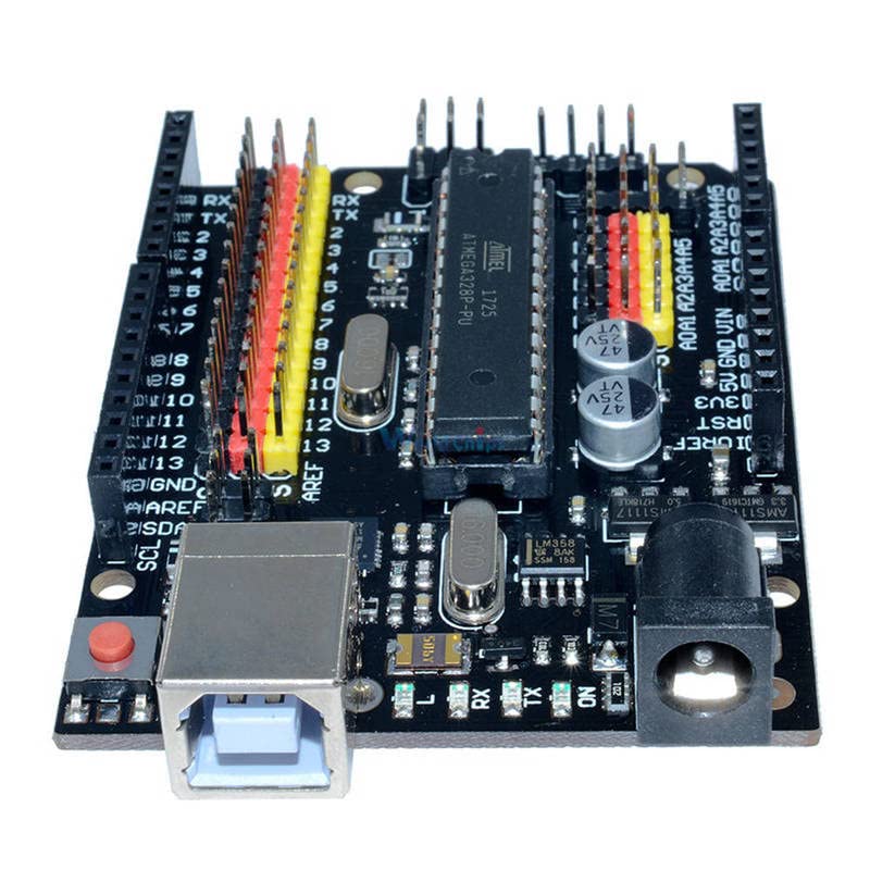 for Arduino R3 Plus Sensor I/O Shield Atmega328P Atmega16U2 Expansion Multifunctional Microcontroller Development Board One