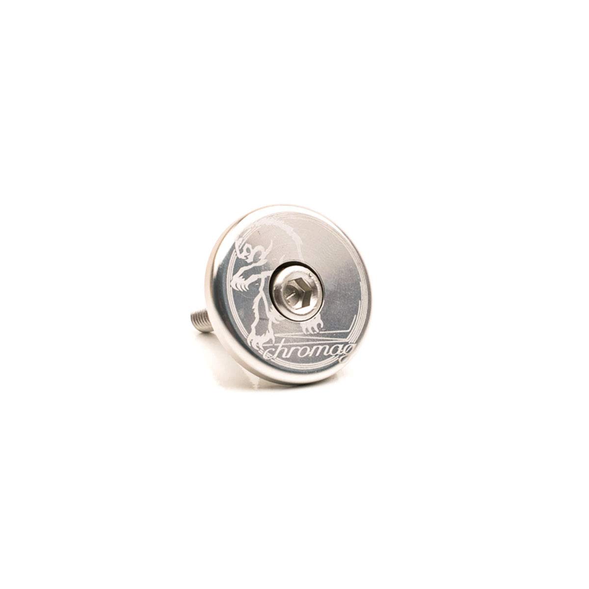 CHROMAG Top Cap Steering Cap MTB/MTB/Cycle/VAE/E-Bike Adult Unisex, Silver, Dia. 1.1/8"