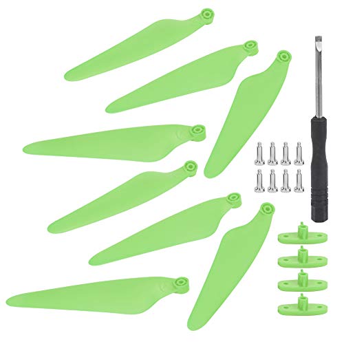 RC Drone Propeller, Flexible 2 Pair Bright Color Practical RC Propeller for Hubsan(Green)