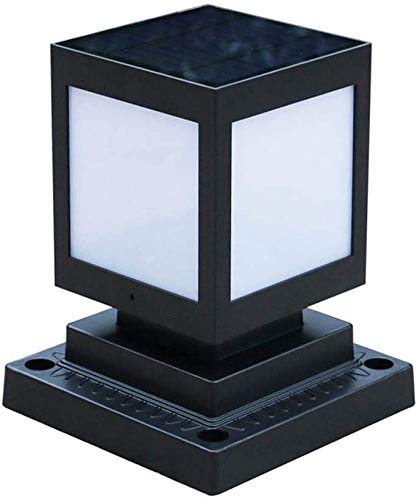 Outdoor Post Light Solar Post Lights Outdoor Waterproof Post Lamp Home Garden Pillar Light Glass Post Lights Villa Courtyard Park Column Headlight