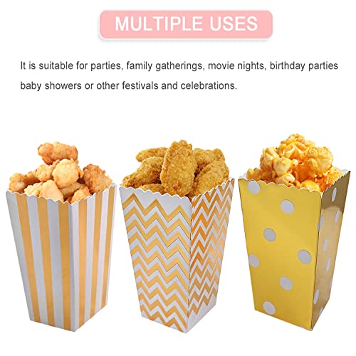 Popcorn Boxes 36 Pcs Cardboard Candy Containers for Small Movie Theater and Wedding Favors