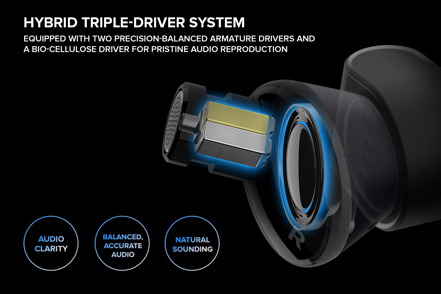 Creative Aurvana Trio Wireless β Bluetooth 5.0, Triple-Driver Neckband Headphones, aptX HD, aptX LL and AAC, Multipoint Connectivity, Noise-Isolating with Mic, Up to 20 Hrs Playtime