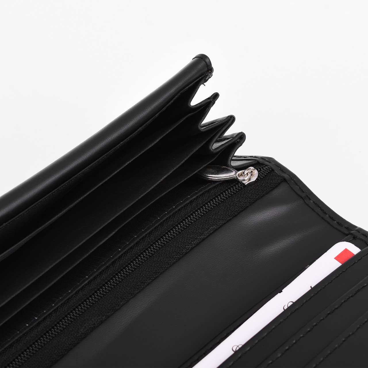 Eager- Women’s Elegant Flap over Leather Wallet (Black)