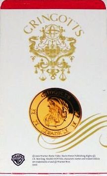 HARRY POTTER Gringotts Unum Galleon Golden Coin