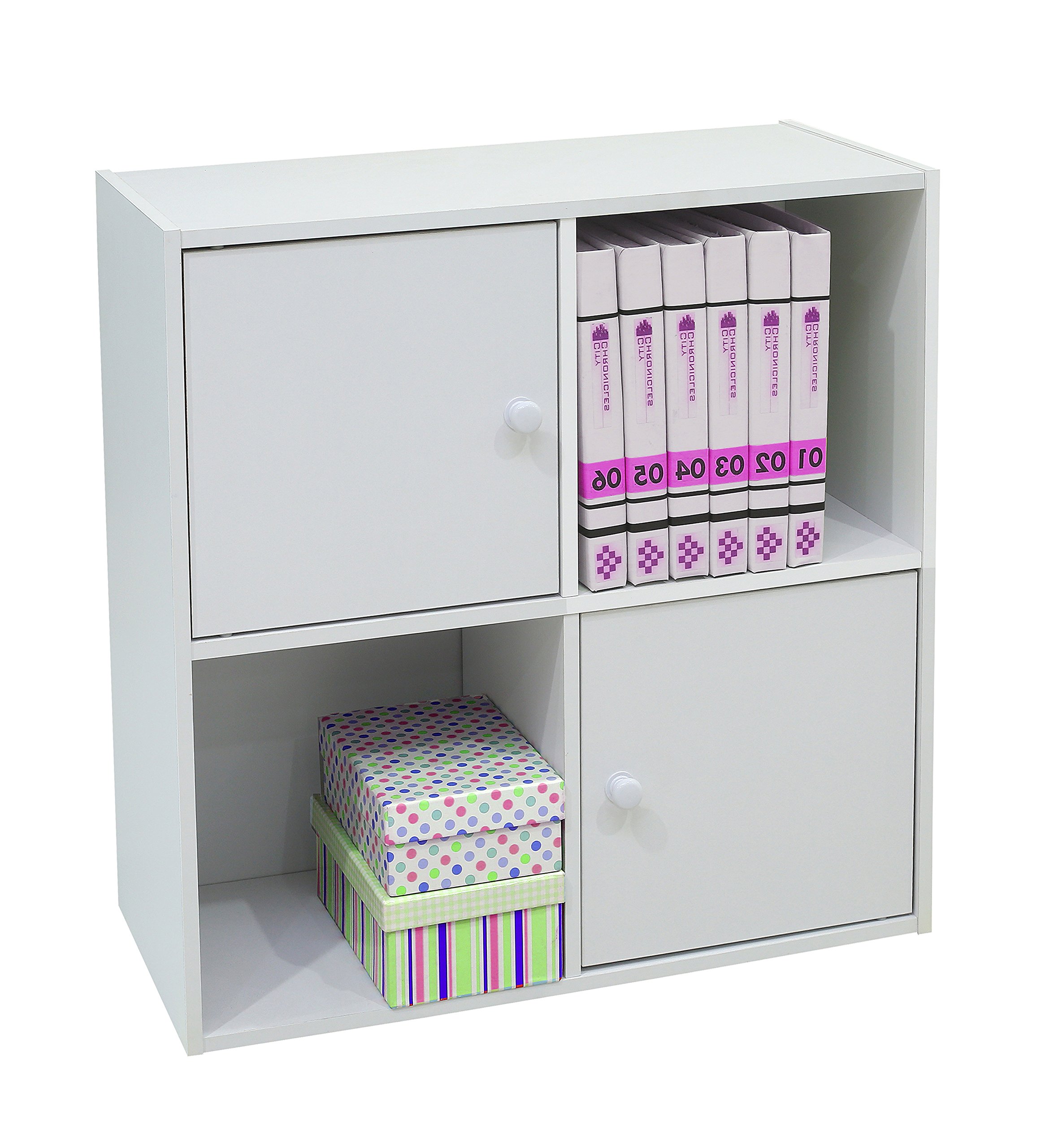 Kings Brand Furniture Charles Bookcase, White
