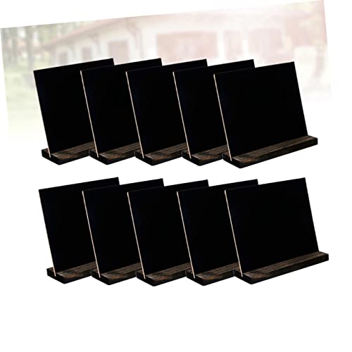 Ciieeo 10pcs Chalkboard Signs DIY Blackboard Decorative Table Blackboard Small Blackboard Mini Blackboard Easel Mini Table Blackboard Message Board Self Made Bamboo Note Board