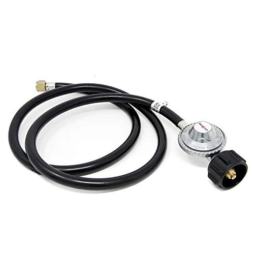GasOne 2106-05 5 Ft Regulator for Fire Pit Grill Heater-Replacement Propane Hose, 5 feet