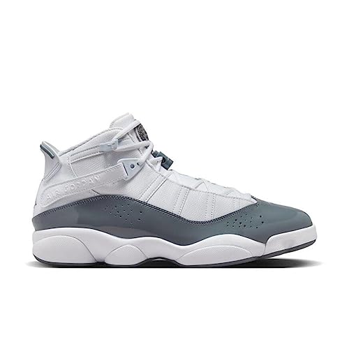 Jordan Men's 6 Rings Basketball Shoes 322992-012 White-Cool-Grey-White