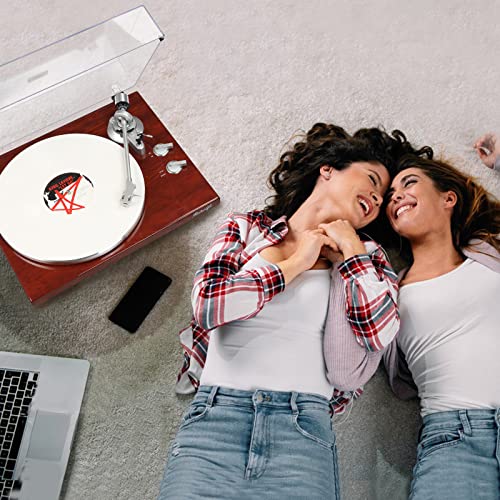 Turntable Record Player Bluetooth Built-in Phono Pre-amp 2-Speed Belt-Driven with Adjustable Counterweight Magnetic Cartridge Vinyl Recording via PC Turntables for Vinyl Records