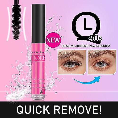 CIIQER Lash Remover - Cluster Lash Remover for False Eyelashes, Self-Use Eyelash Glue Remover, Lash Adhesive Remover - Cleanser Oil (0.17fl.oz, 5ml)