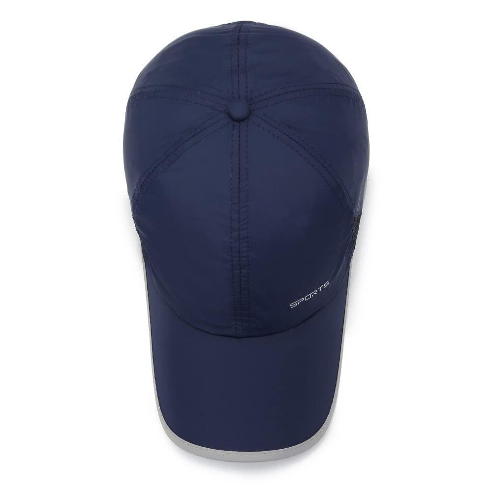 Clakllie Casual Outdoor Sun Visor Hats Ultra Thin Summer Sport Caps Adjustable Soft Crown Dad Hat for Men Women
