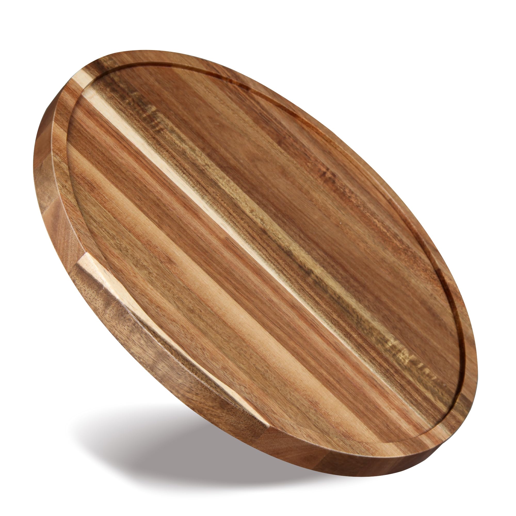 KITEISCAT 12-Inch Bamboo Lazy Susan Organizer Turntable, Rotating Lazy Susan for Cabinet, Table Top, Pantry, Vanity Countertop, Kitchen Organization - Spice Spinner, Makeup Organizer