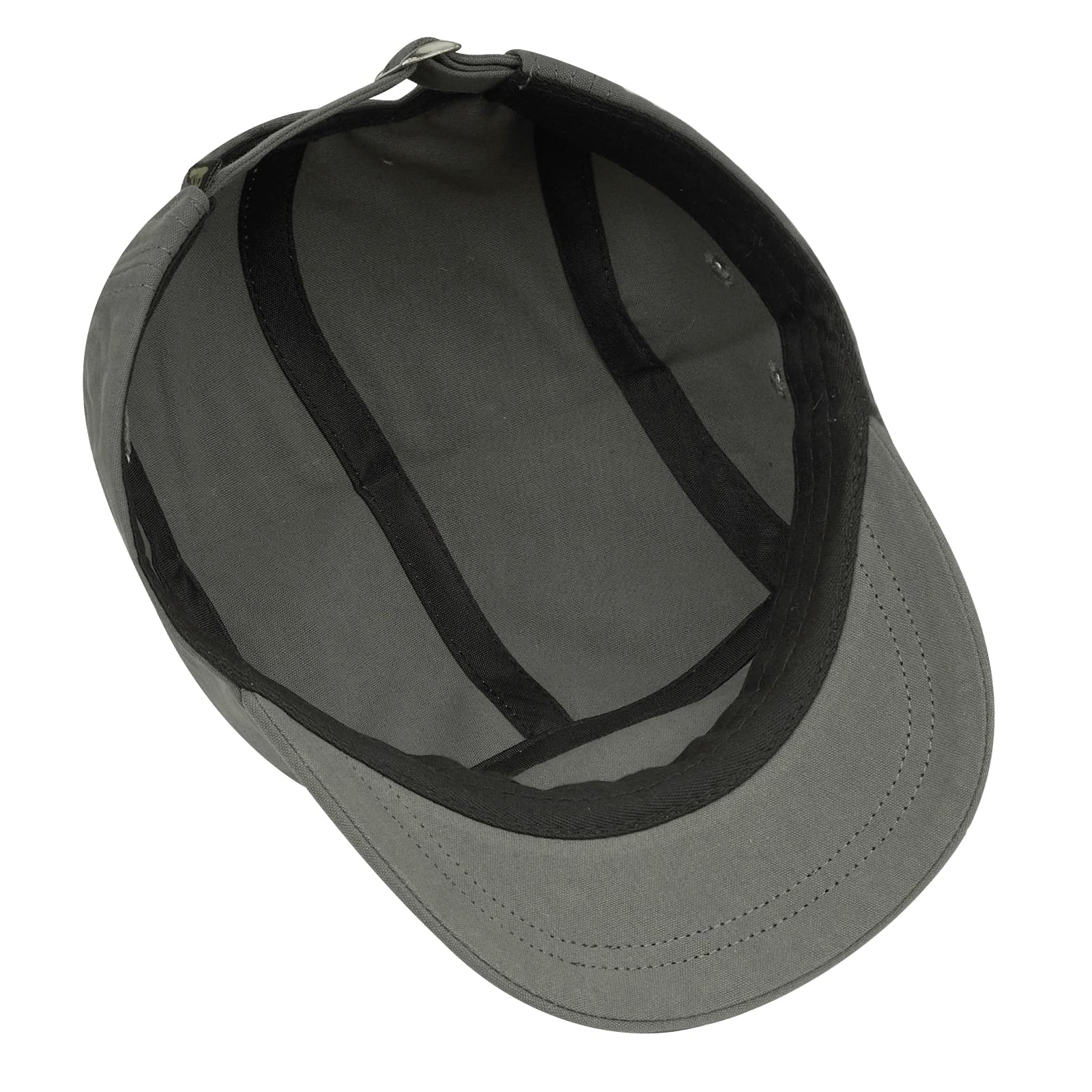 Clakllie Short Brim Trucker Hat Cotton 5 Panel Baseball Hats Classic Camper Caps Skateboard Style Golf Dad Cap,Gray