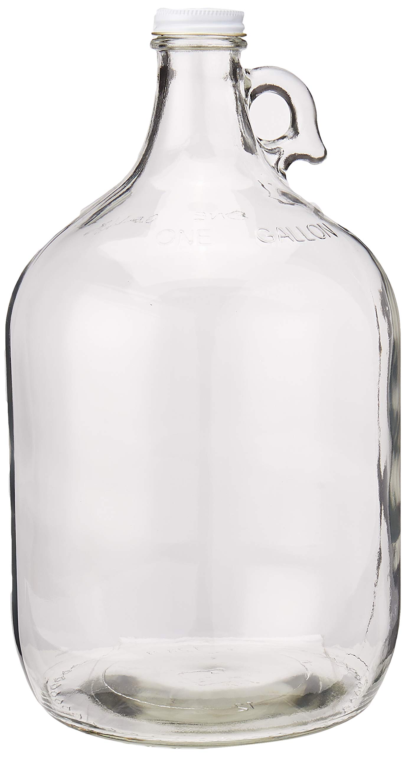 FastRack Glass Water Bottle Includes 38 mm Metal Screw Cap, 1 gallon Capacity, Clear (MN-TF9E-S1RA) & North Mountain Supply - RS-PC-12 Red Star Premier Classique Wine Yeast - Pack of 12 - Fresh Yeast