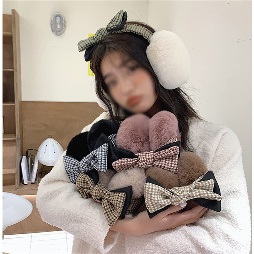 DOUBA Black Earmuffs Women's Winter Cold Protection Ear Warmer Earmuffs Ear Warmer Ear Bag Ear Cover Riding Antifreeze