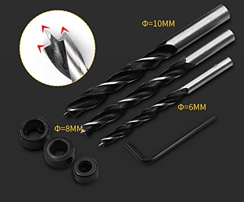 GDFYMI 14Pcs Pocket Hole Jig, Drill Jig for Angled Holes, Wood Woodwork Guides Joint Angle Tool Dowel Drill Joinery Kit, 15 Degree Woodworking Tools with 6/8/10mm Drill Guide, Carpentry Hole Locator