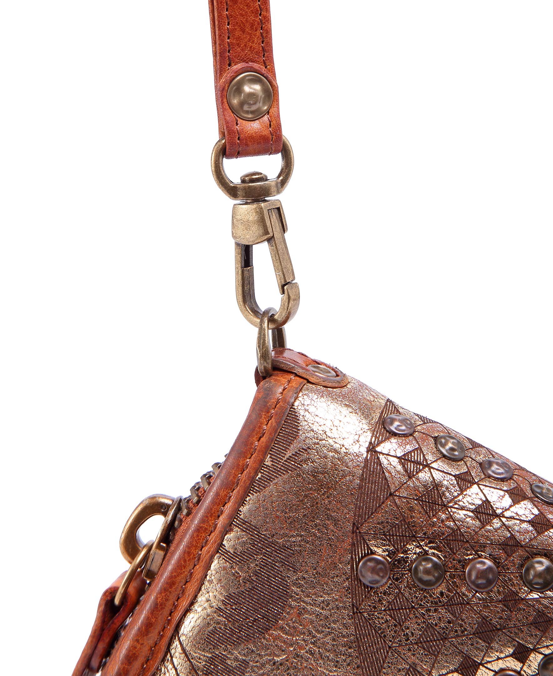 OLD TREND Genuine Leather Golden Mola Clutch