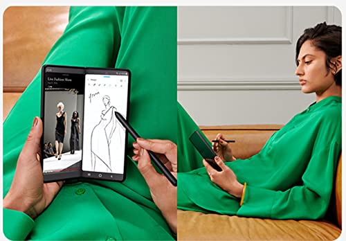 Fold 4 S Pen Compatible with Galaxy Z Fold 4, S Pen Fold Edition Only for Electronics Galaxy Z Fold 4 5G Totch Stylus + Tips/Nibs Replacement (Phantom Black)