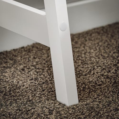 Haotian Ladder Shelf Desk Freestanding Bookshelf Space Saving Workstation Dresser Shelf Leaning Computer Desk with Shelves for Small Space, White FRG60-W