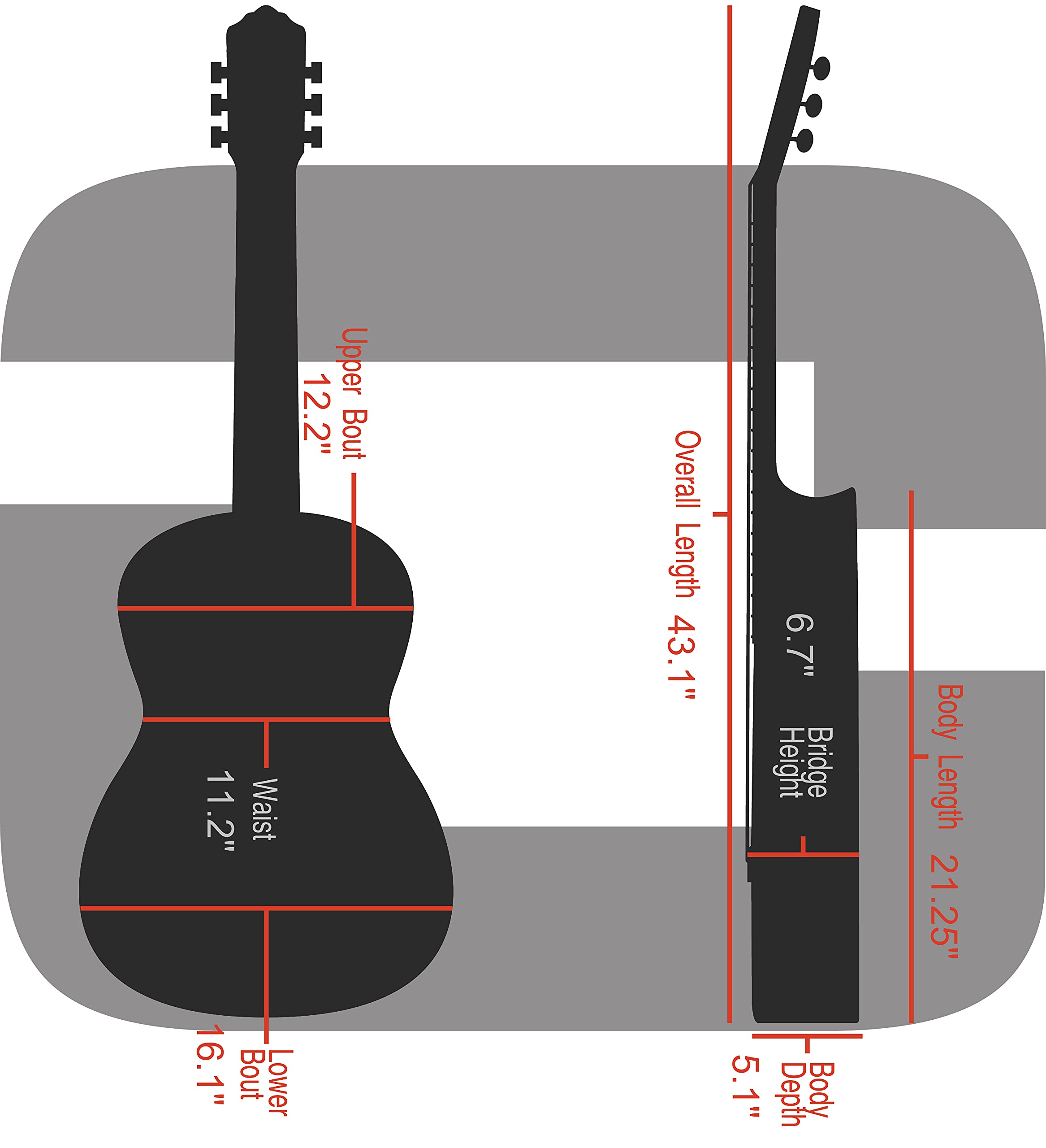 Crossrock Fiberglass Case with TSA Lock for 40"/41" Dreadnought Acoustic Guitar-Milky White(CRF2021DMW)