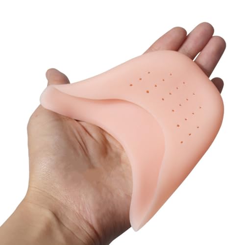 Dorytop Silicone Toe Protectors Ballet Dance Toe Pads Gel Toe Covers Ballet Pointe Shoes Soft Silicone Gel Ballet Dance with Breathable Hole(1Pair)