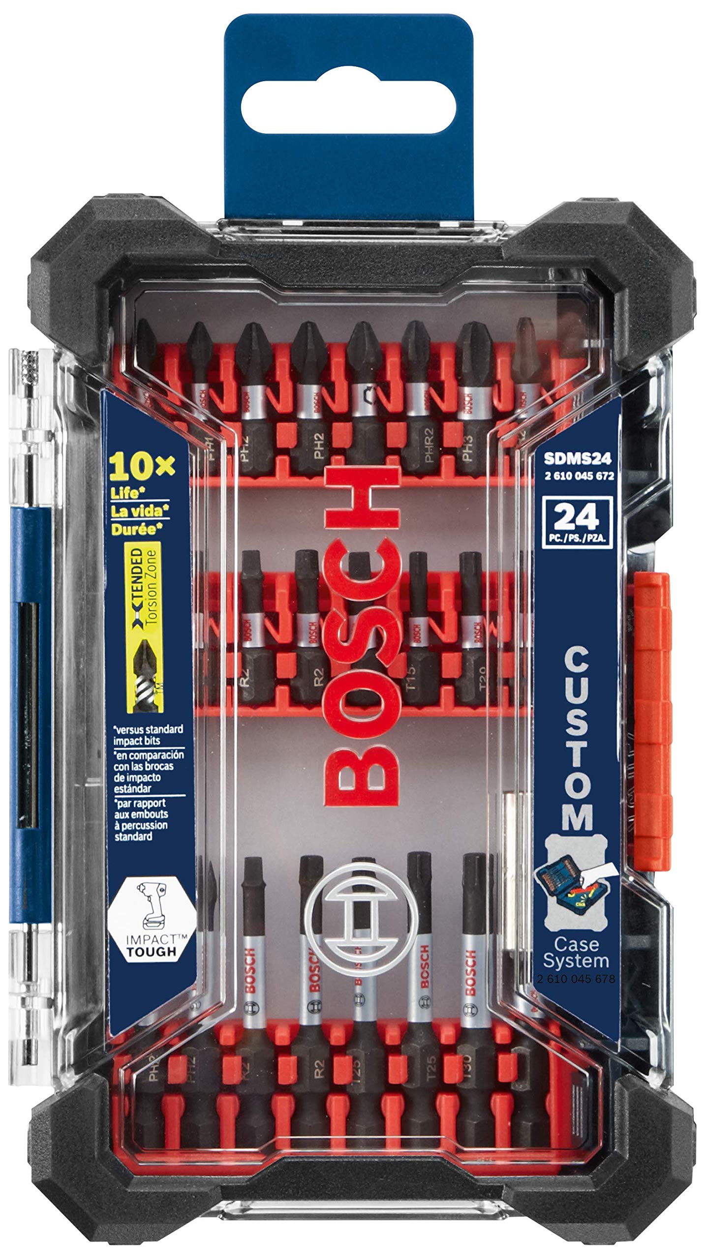 Dremel 4000-2/30 High Performance Rotary Tool Kit- 2 Attachments & 30 Accessories- Grinder, Sander, Engraver with BOSCH 24 Piece Impact Tough Screwdriving Custom Case System Set SDMS24