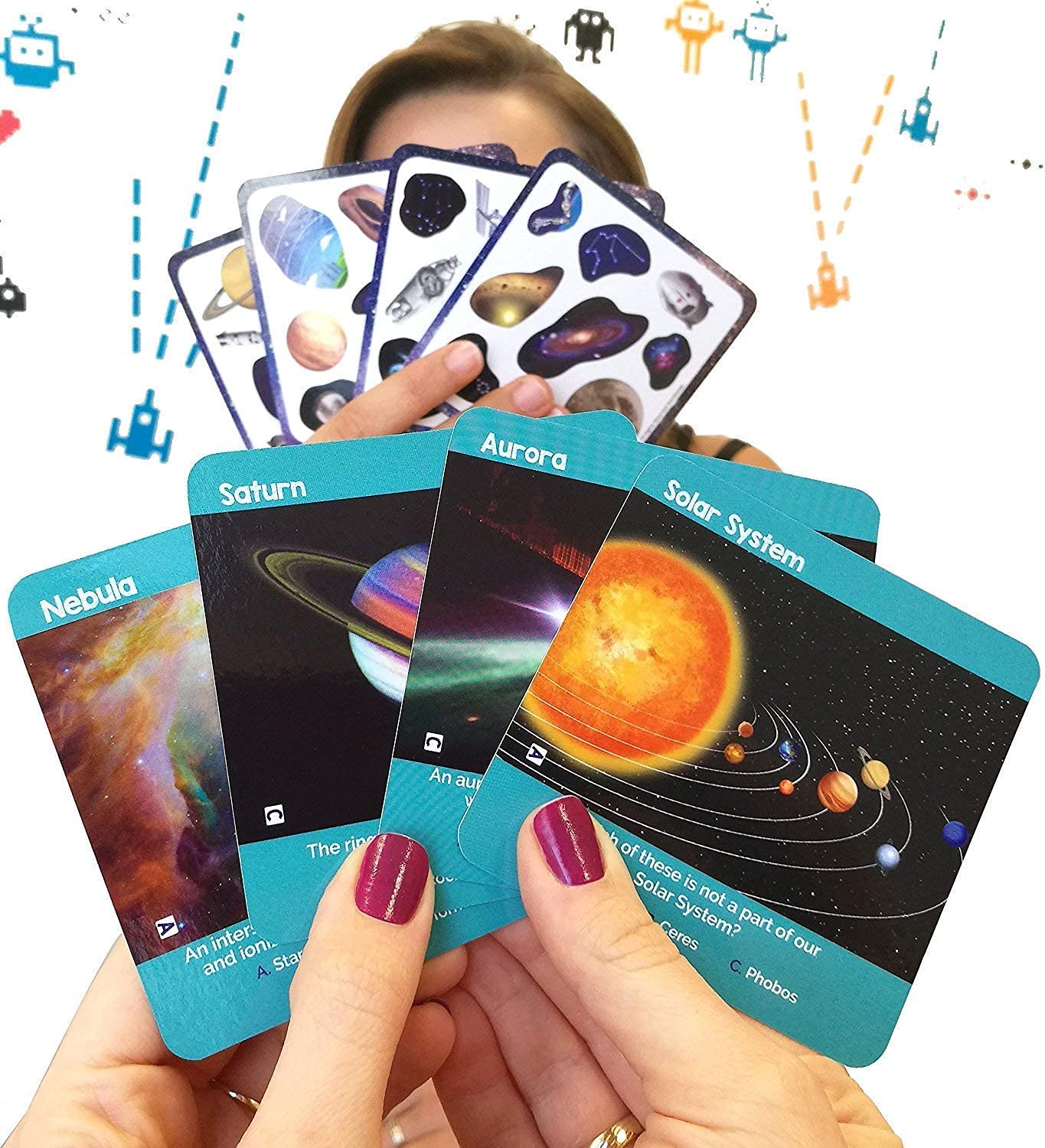 Qurious Space | STEM Flash Card Game | Explore, Match, Quiz & Spin Through The Universe. Perfect for Astronomy Fans and Future Astronauts