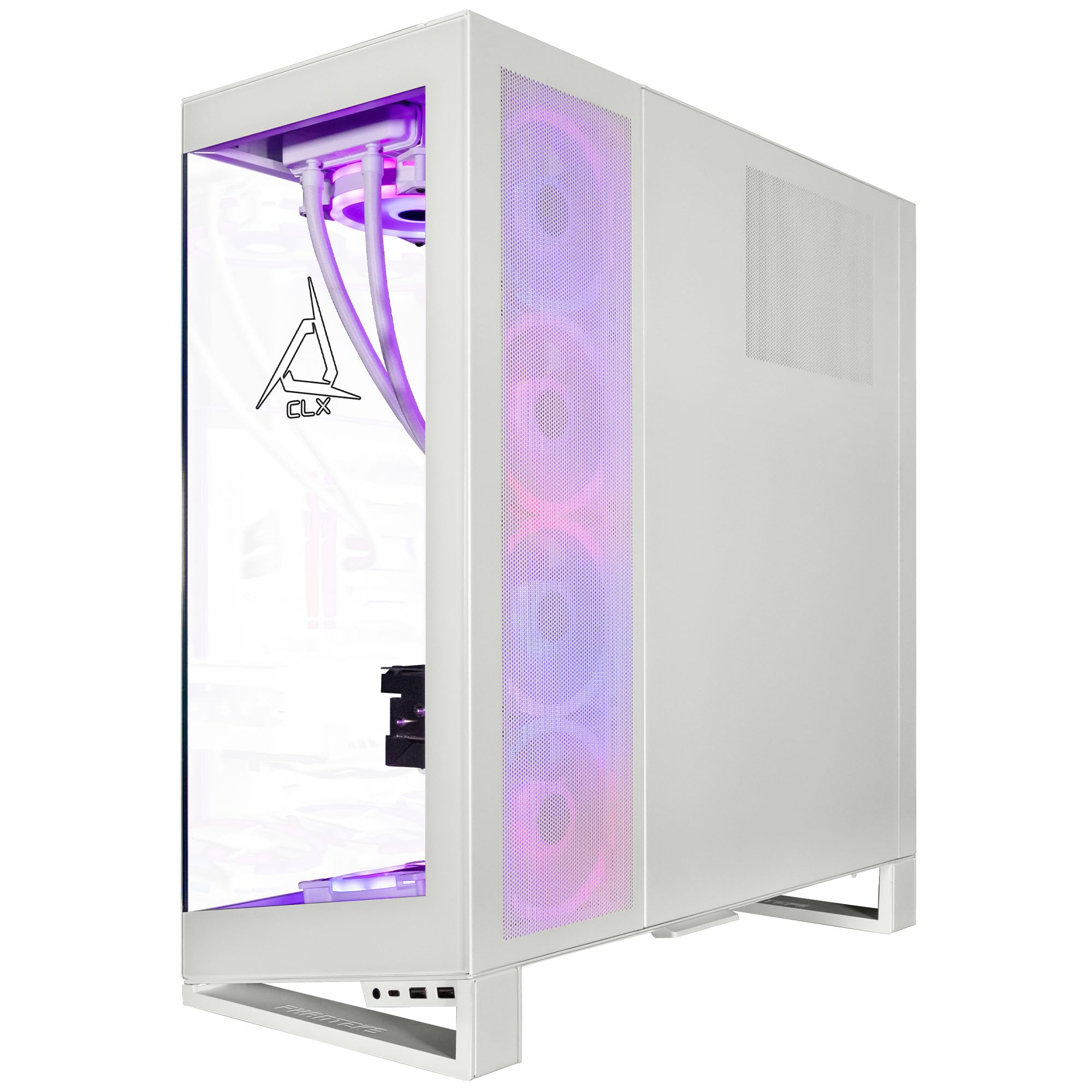 CLX Ra VR-Ready Gaming PC - AMD Ryzen 7 7800X3D 4.2GHz, GeForce RTX 4090, 2TB NVMe M.2 SSD, 6TB HDD, 64GB DDR5 RGB Memory, 360mm AIO, WiFi, Windows 11 Home, White