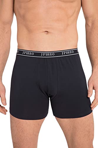 JP 1880 Menswear Big & Tall Plus Size L-8XL 2 Pack of Boxer Shorts FLEXNAMIC® dark matte blue X-Large 813850130
