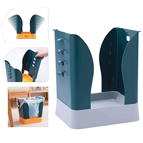 ZHEDALANG 9-Gear Adjustable Size Trash Can, Portable Expandable Trash Bag Holder, Portable Trash Bin for Kitchen, Collapsible Garbage Bag Holder Camping, Suitable for Different Sizes of Garbage Bags