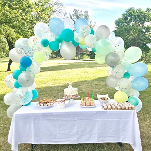 Tinabless Balloon Arch Clips(120 pcs) + 3 Set Balloon Stand Holder Kit for Birthday Wedding Party Decorations Supplies