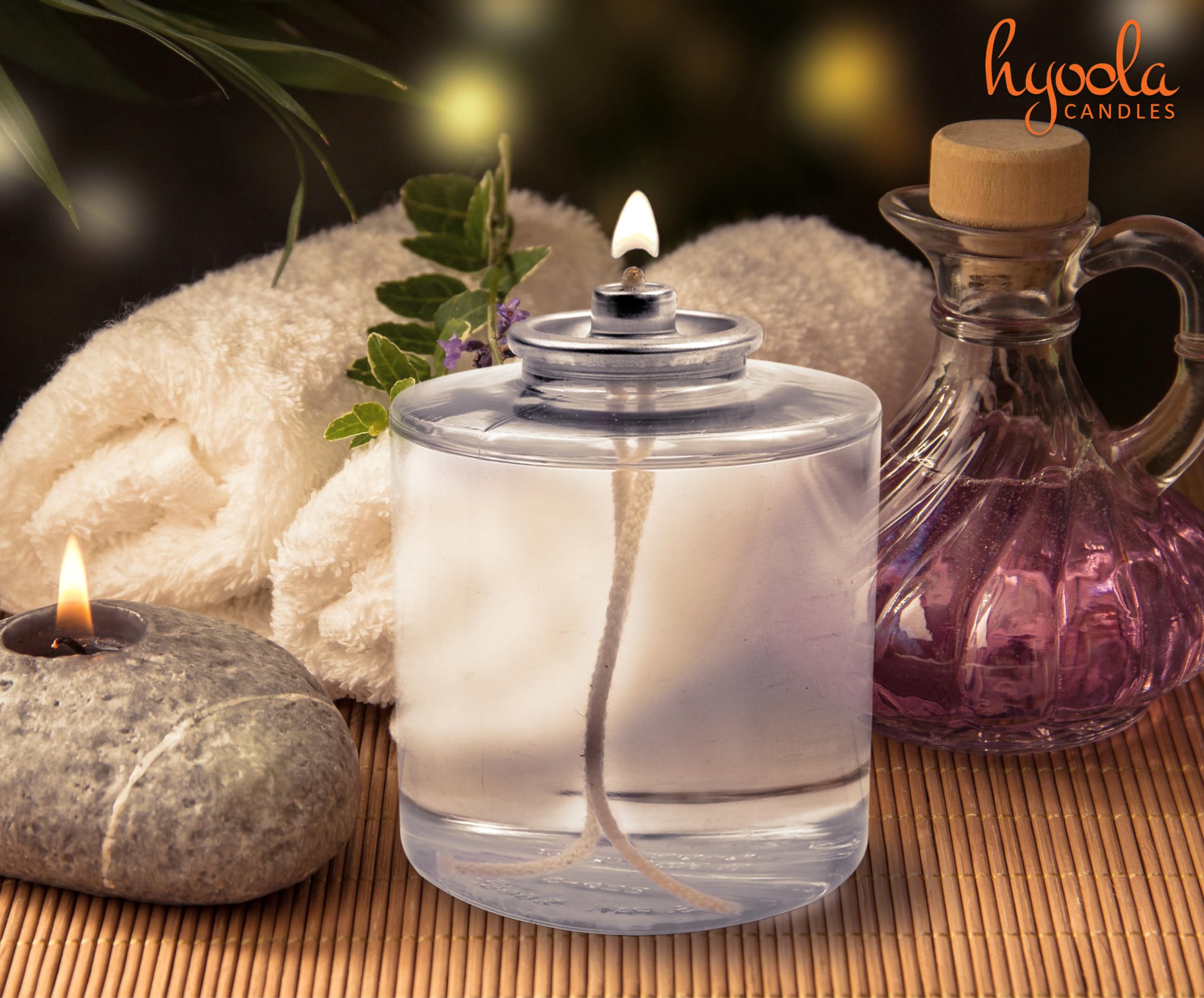 Hyoola Oil Candles - 80 Hour Liquid Candles - Liquid Paraffin Long Burning Candles - 3 Pack - Survival Candles and Emergency Candles