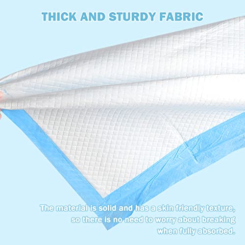 REFLYAWAY Baby Disposable Changing Pads - Soft Non-Woven Fabric (25 Pads) Underpads 13 x 18 Inches Ultra Absorbent Waterproof Protective Pee Pads for Babies, Kids, Adults, Elderly(Small Blue)