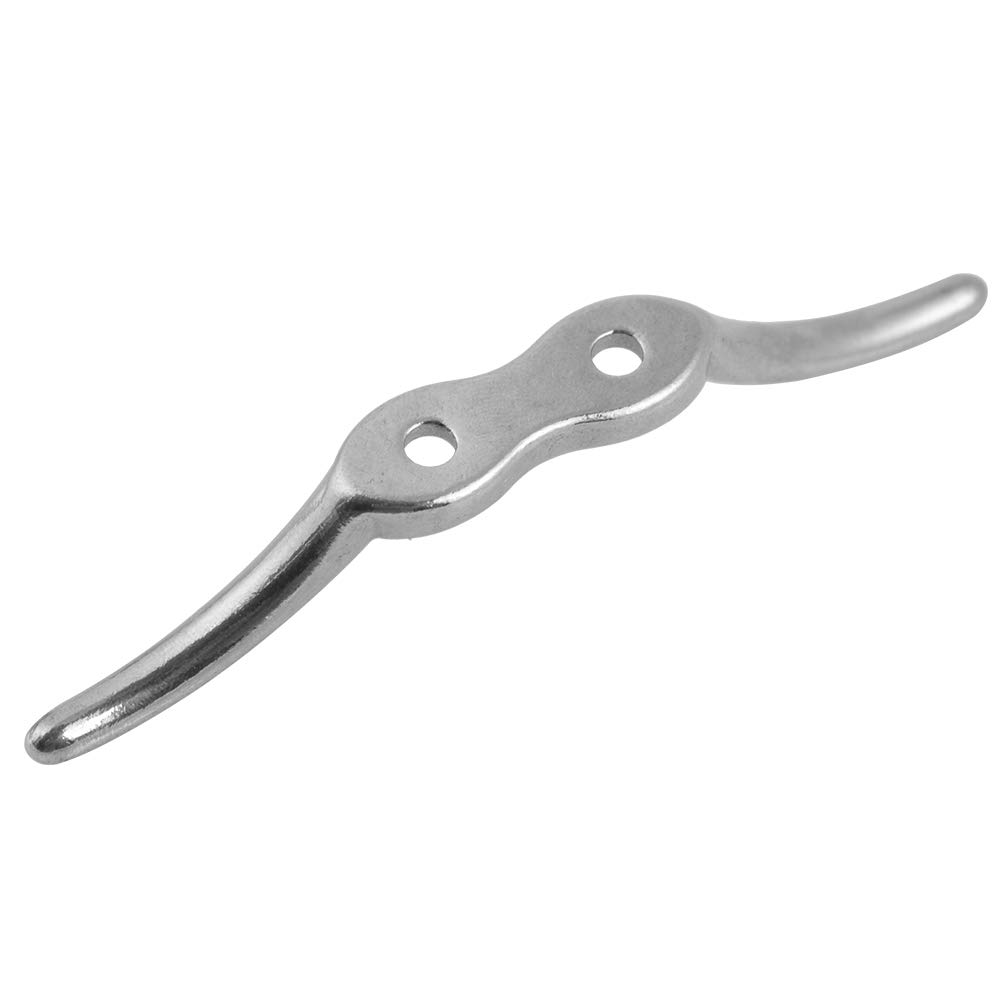 Drfeify Boat Cleat, Stainless Steel Marine Boat Cleat Anchor Rope Hollow Base Cleat Deck Base Fastener Accessory(Small)