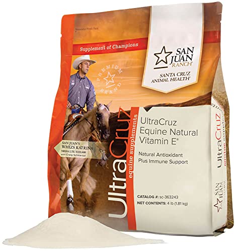 UltraCruz Equine Natural Vitamin E Supplement for Horses, 4 lb, Powder (158 Day Supply)