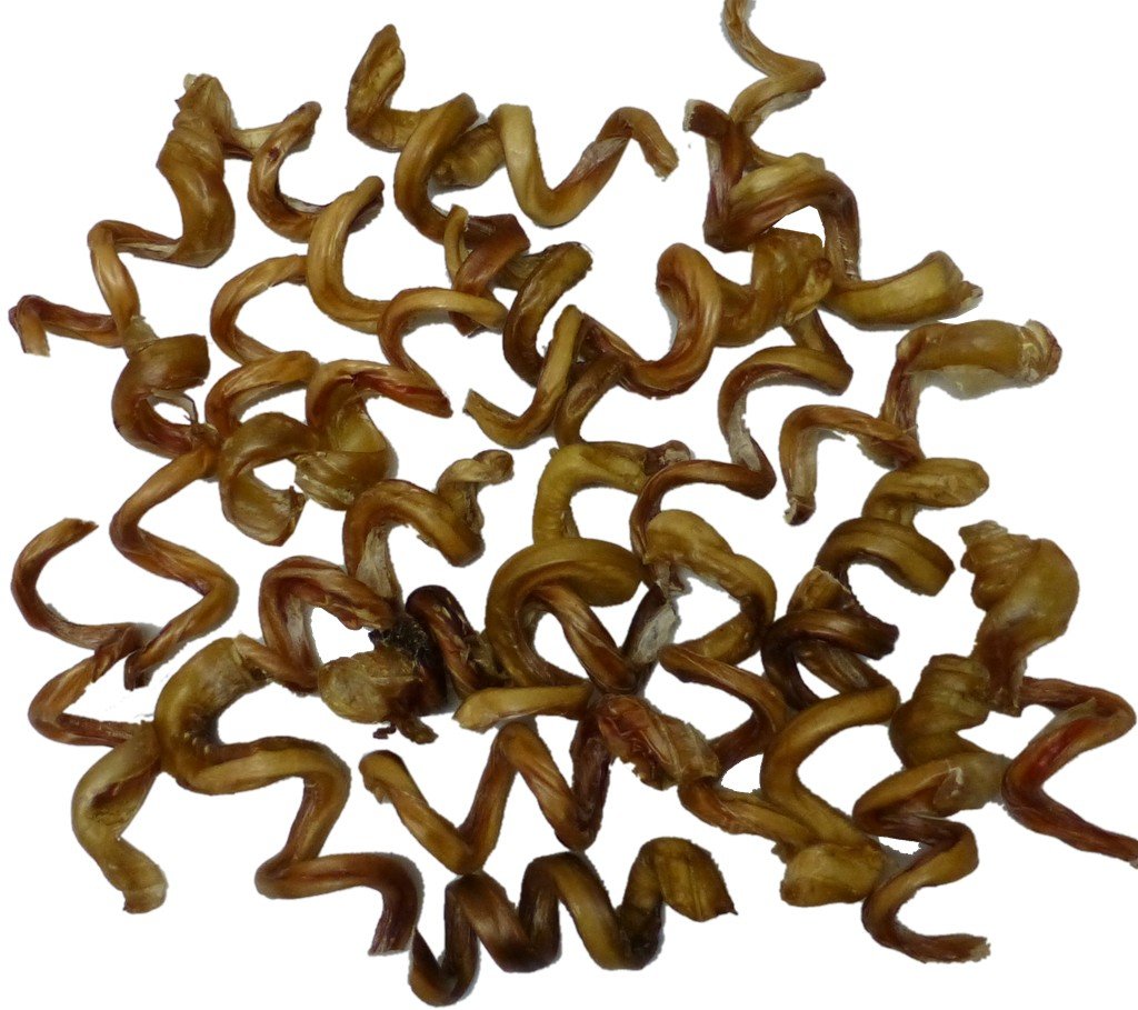 HDP Dental Floss Curly 4-6" Bully Sticks Made in USA Odor Free Size:Pack of 50